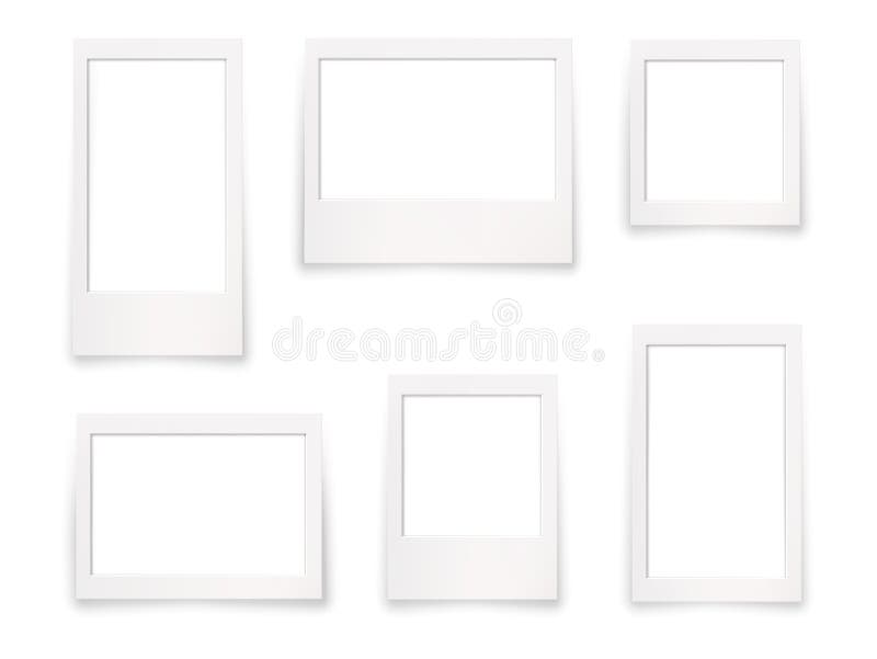 Instant Photograph Realistic Photo Frames Stock Vector - Illustration ...