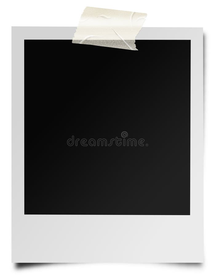 Instant photographic film stock illustration. Illustration of black ...