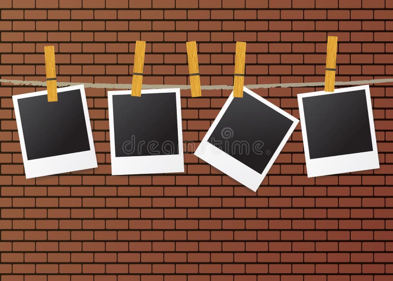 Instant Photos On String Picture. Image: 21268457