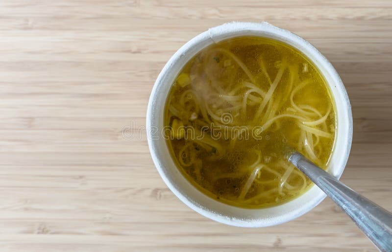 Instant Ramen Noodles in a Cup Stock Photo - Image of seasoning, soup ...