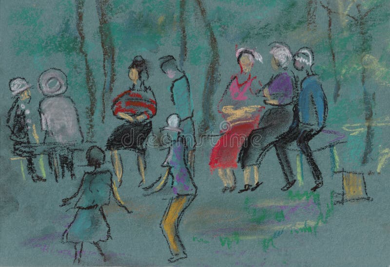 Instant sketch stock illustration. Illustration of relaxed - 61835050