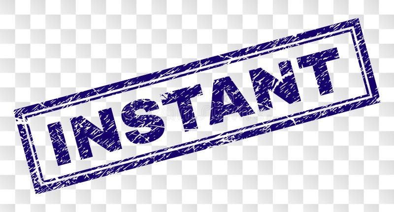 Scratched INSTANT Rectangle Stamp Stock Vector - Illustration of label ...