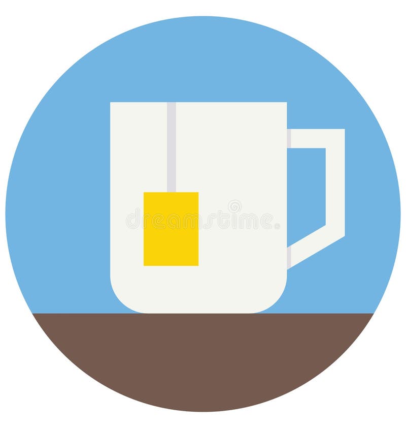 Instant Tea Color Isolated Vector Icon that Can Be Easily Modified or ...