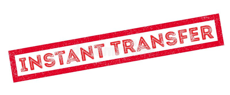 Instant Transfer Rubber Stamp Stock Illustration - Illustration of ...