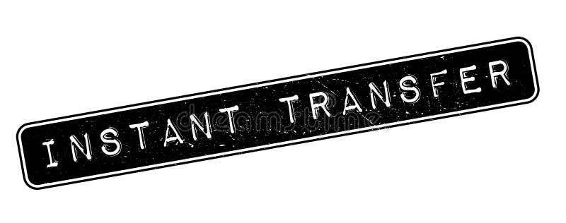 Instant Transfer Rubber Stamp Stock Illustration - Illustration of move ...