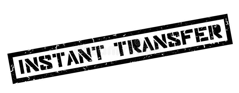 Instant Transfer Rubber Stamp Stock Illustration - Illustration of ...
