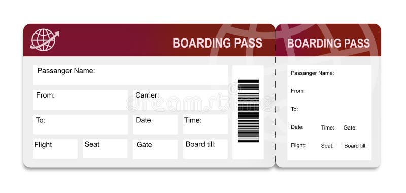 Boardingpas stock foto. Image of kaartjes, toerisme, zegel - 66843728