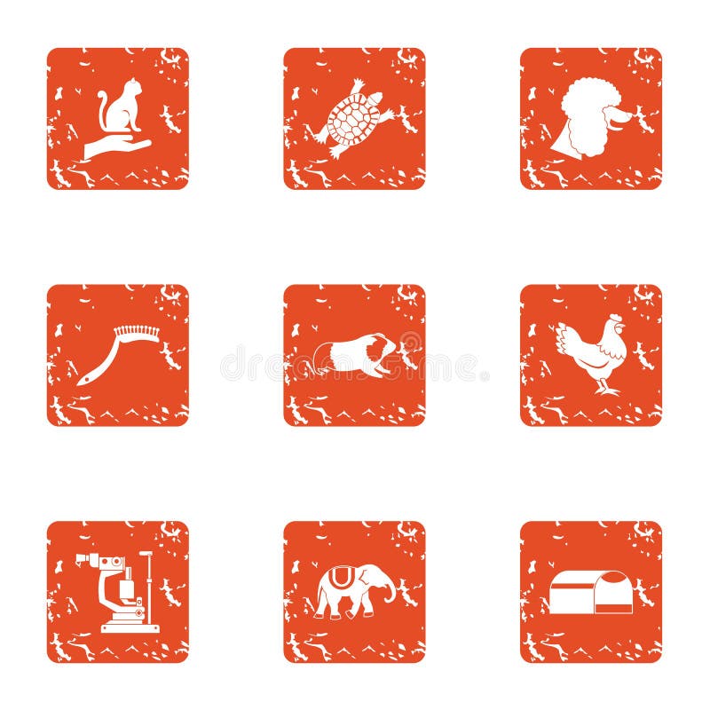 Instinctive Icons Set, Grunge Style Stock Vector - Illustration of ... Instinctive Icons Set, Grunge Style Stock Vector - Illustration of ...