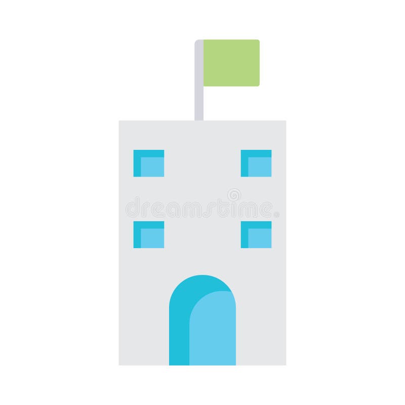 Institute Building Isolated Vector Icon Which Can Easily Modify or Edit ...