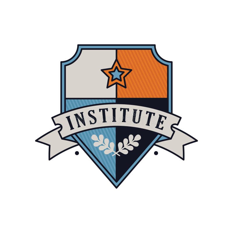 Institute badge design stock vector. Illustration of badge - 182795931