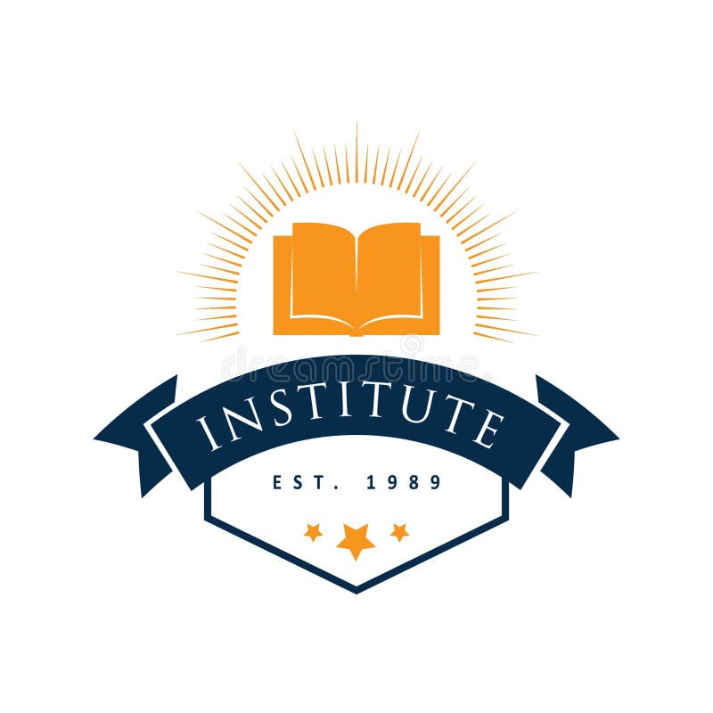 Institute Logo Element. Vector Illustration Decorative Design Stock ...
