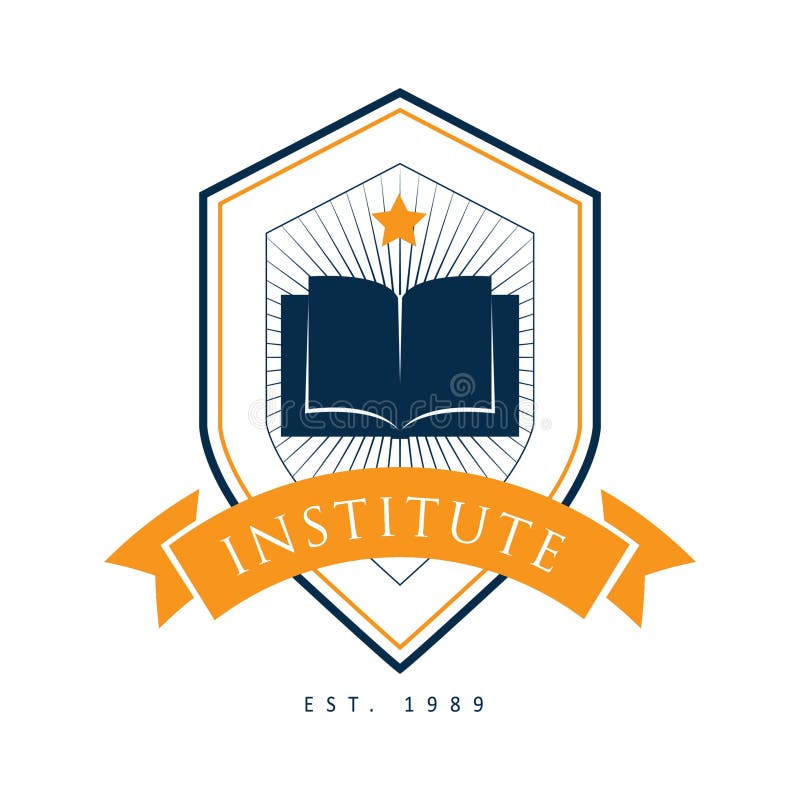 Institute Logo Element. Vector Illustration Decorative Design Stock ...