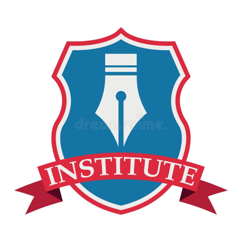 Institute Logo Element. Vector Illustration Decorative Design Stock ...