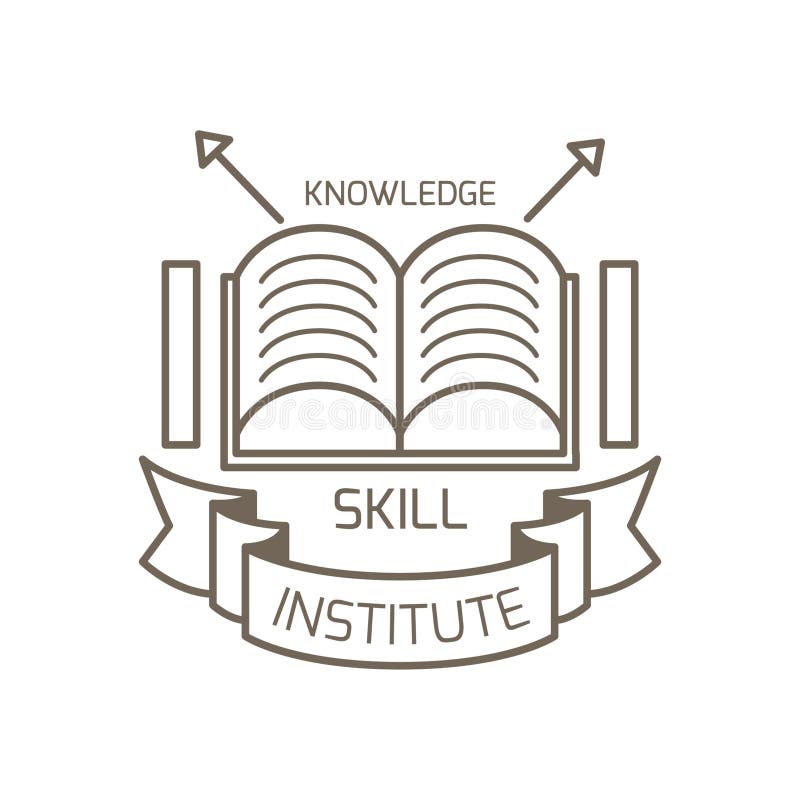 Institute badge design stock vector. Illustration of badge - 182795931