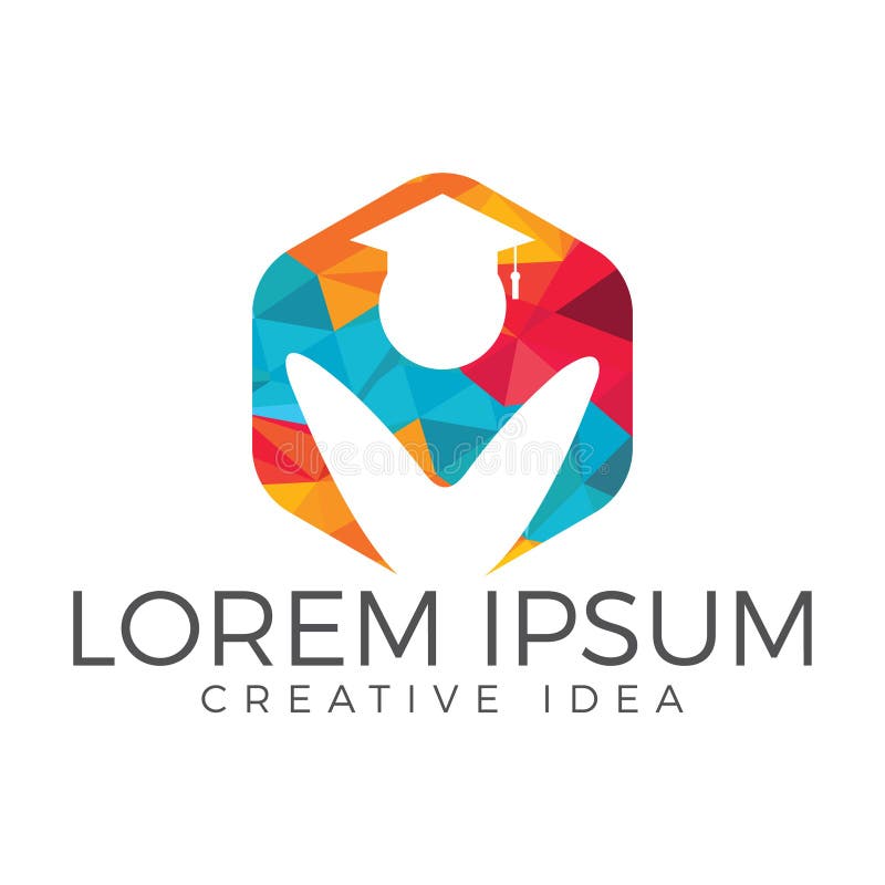 Student Logo Design. Education Logo. Stock Vector - Illustration of ...