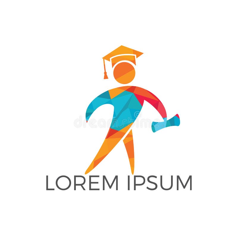 Student Logo Design. Education Logo. Stock Vector - Illustration of ...