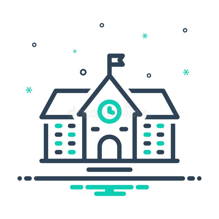 Mix Icon for Institutional, Architecture and Building Stock Vector ...