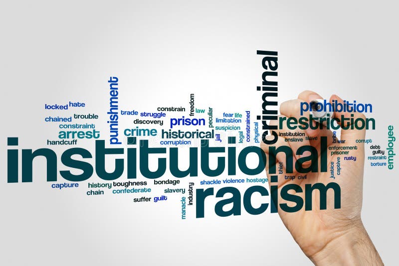 Institutional Racism Word Cloud Stock Image - Image of prisoner ...