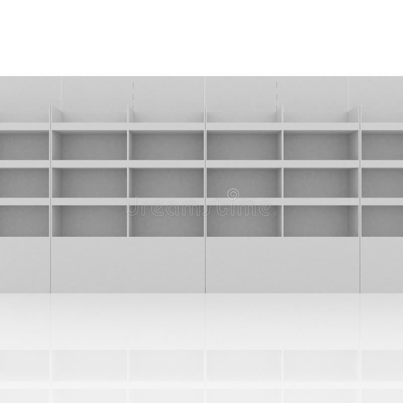 Instore display white stock illustration. Illustration of market - 76184028