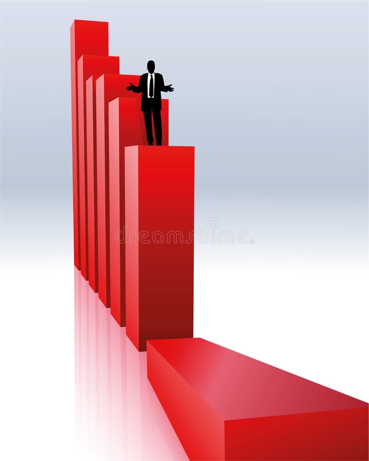 Instorting van omzet vector illustratie. Illustration of grafieken ...