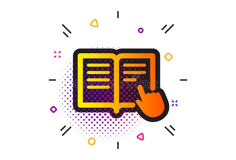 Instruction Book Icon. Education Symbol. Vector Stock Vector ...