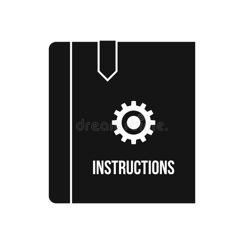 Instruction Book Icon, Simple Style Stock Vector - Illustration of ...