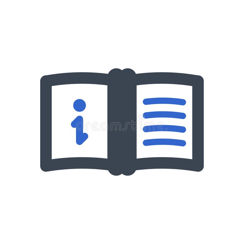 Instruction guide icon stock vector. Illustration of beautiful - 350120851