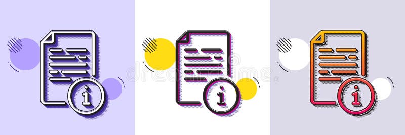 Instruction Line Icon. User Manual Sign. Halftone Dotted Pattern ...