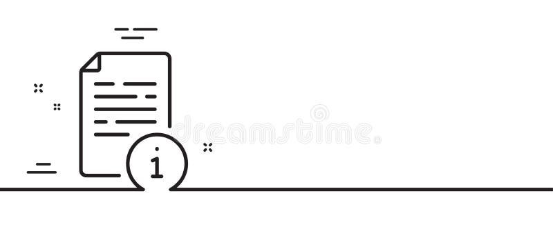 Instruction Line Icon. User Manual Sign. Minimal Line Pattern Banner ...