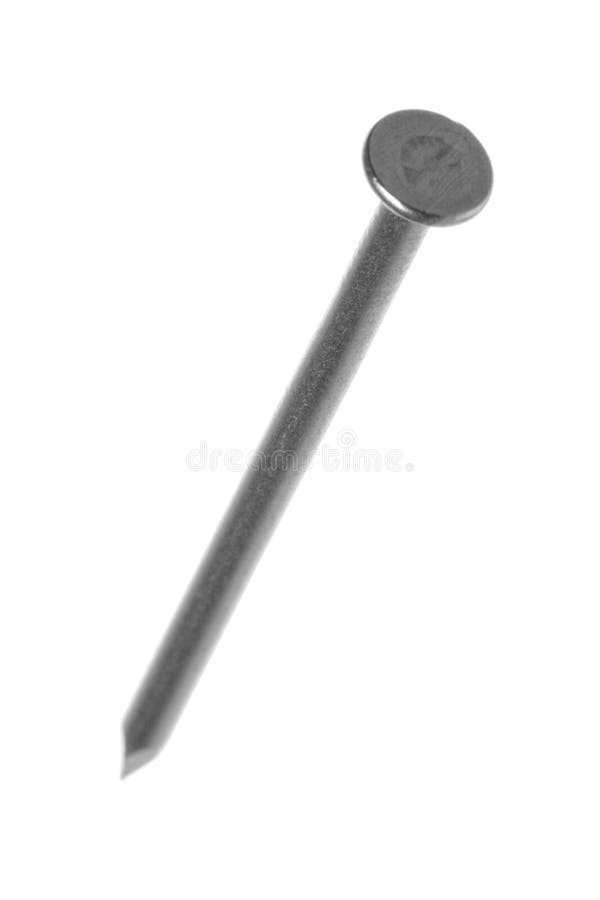 Instruction-macro De Clou D'isolement Image stock - Image du acier ...
