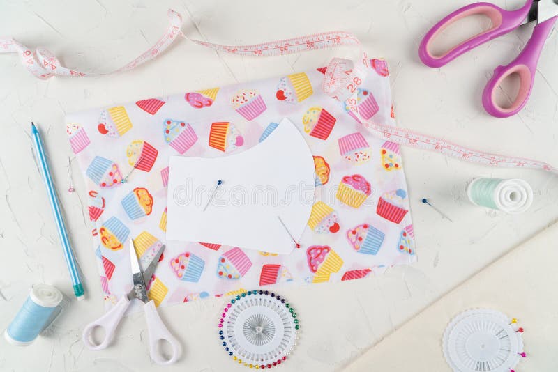 Instruction Making Protective Face Mask. Create Sewing Mask, Step-by ...