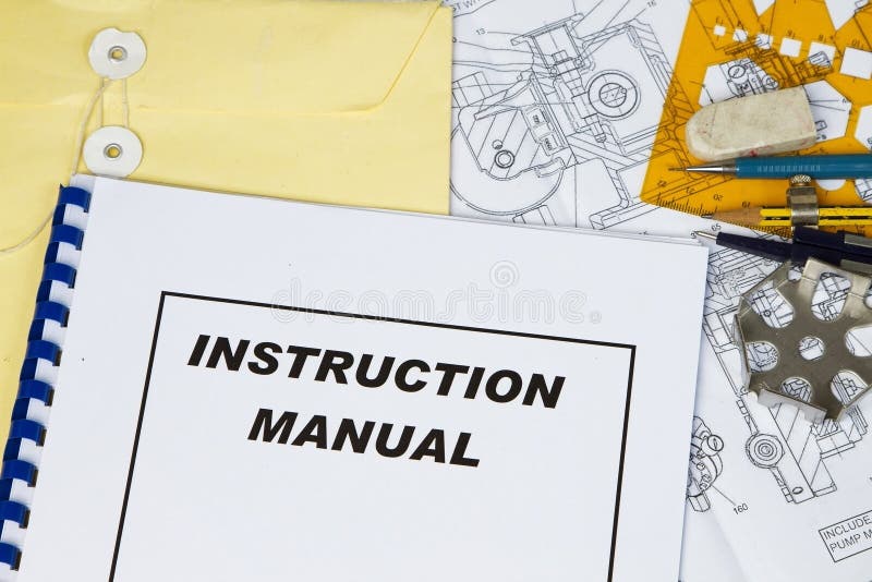 Instruction Manual stock photo. Image of compass, envelop - 24060214