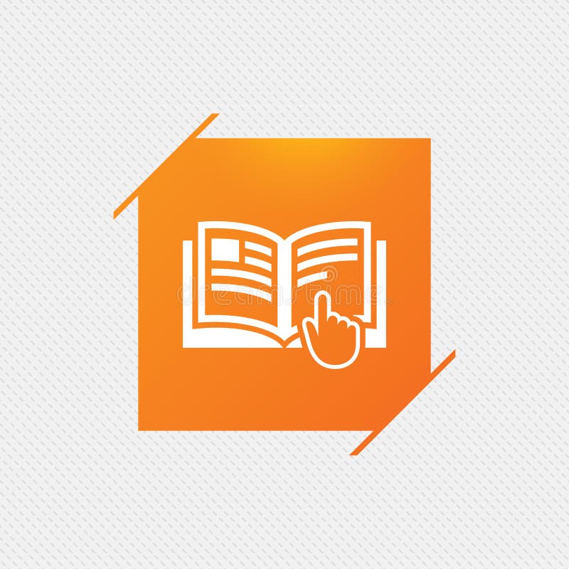 Instruction Sign Icon. Manual Book Symbol Stock Vector - Illustration ...