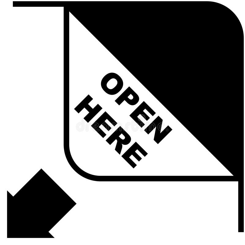 Instructional Graphic with an Arrow Pointing To a Corner Instructing ...