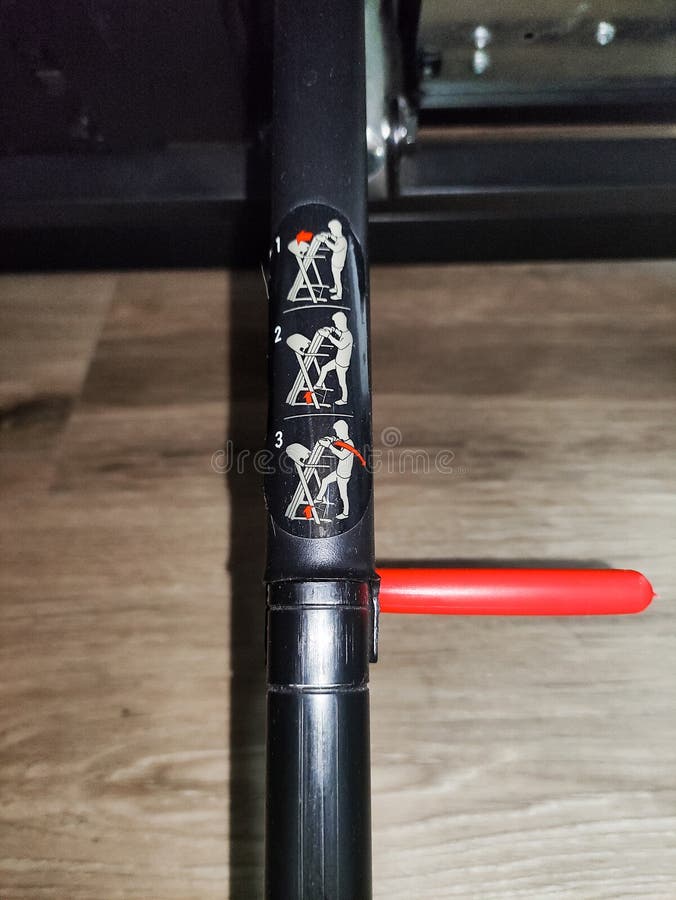 Instructional Graphic on a Black Adjustable Chair Lever Showing Three ...