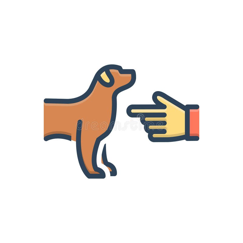 Color Illustration Icon for Instructions, Order and Command Stock ...