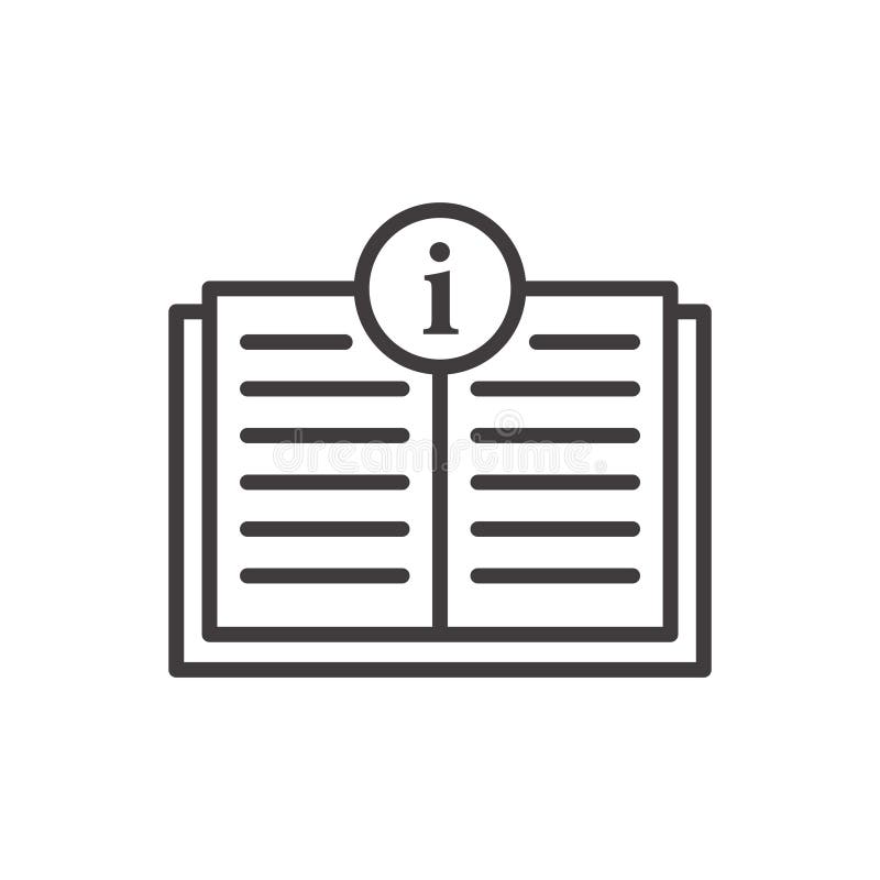 INSTRUCTIONS Stroke Icon in Black Stock Vector - Illustration of ...