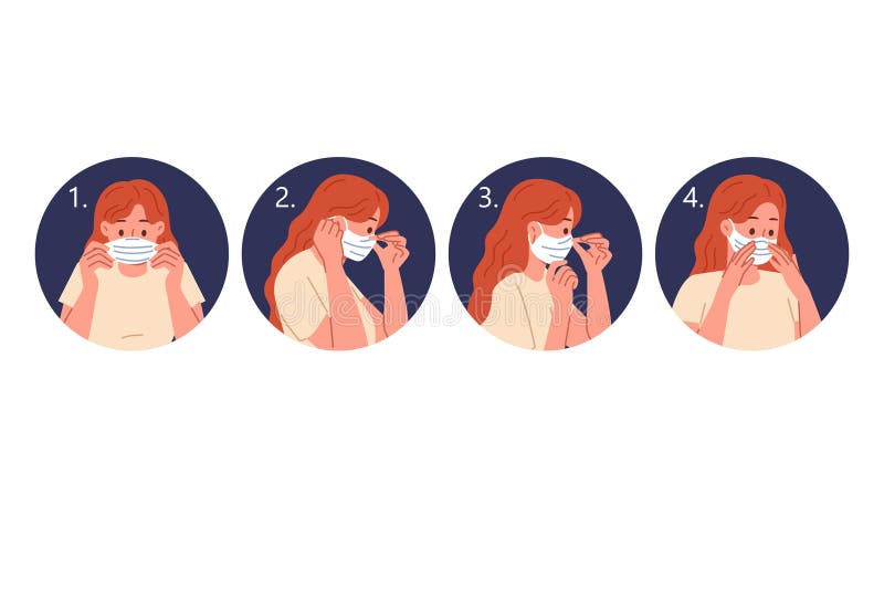 Instructions for Wearing Medical Mask, with Step-by-step Plan To Avoid ... Instructions for Wearing Medical Mask, with Step-by-step Plan To Avoid ...