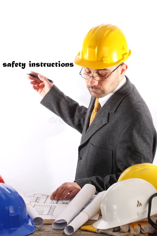 Instructor stock image. Image of work, protection, worker - 18422835