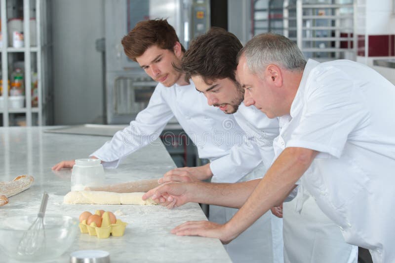 Instructor Bakery Teaching Apprentice Stock Photos - Free & Royalty ...