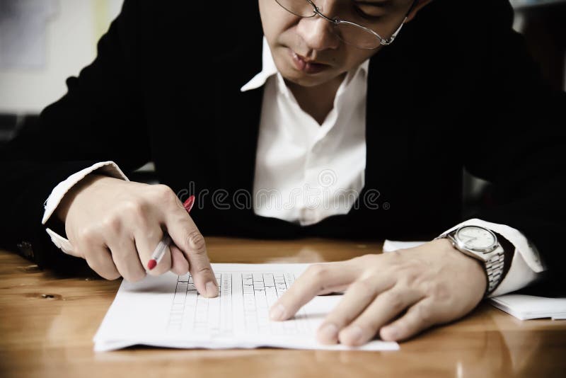 Instructor Checking Multiple Choices Answer Sheet Exam Stock Photo ...