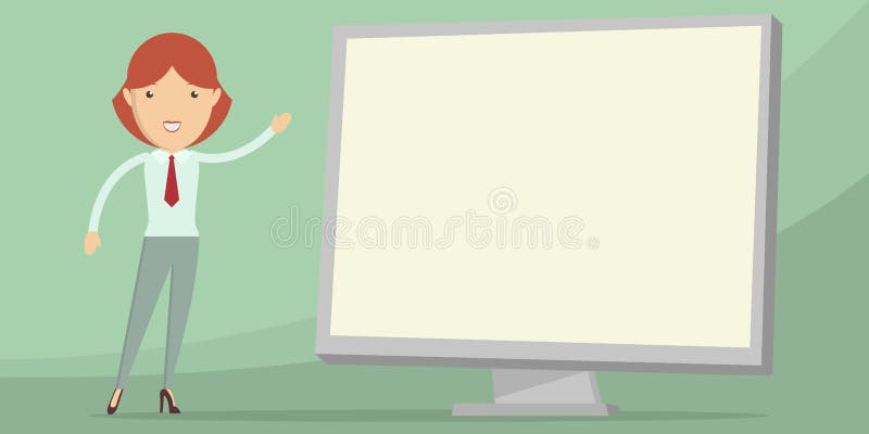 Instructor Drawing Palm Pointing Board Showing New Lessons. Teacher ...