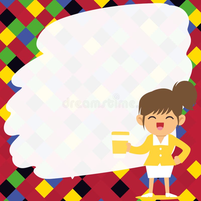 Instructor Drawing Pointing Stick on Empty Whiteboard while Holding Cup ...