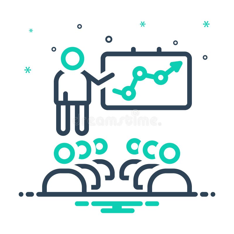 Mix Icon for Instructor, Guide and Trainer Stock Vector - Illustration ...