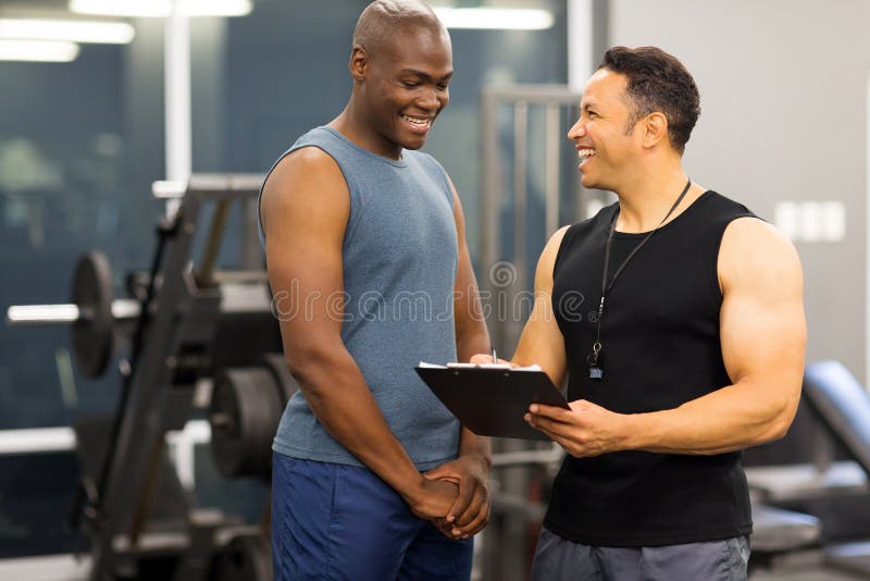 Instructor Membership Client Stock Photo - Image of masculine ...