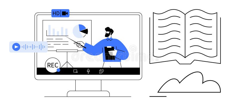 Virtual Learning with Instructor Explaining Data on Video Call and Open Book for Study Reference ...