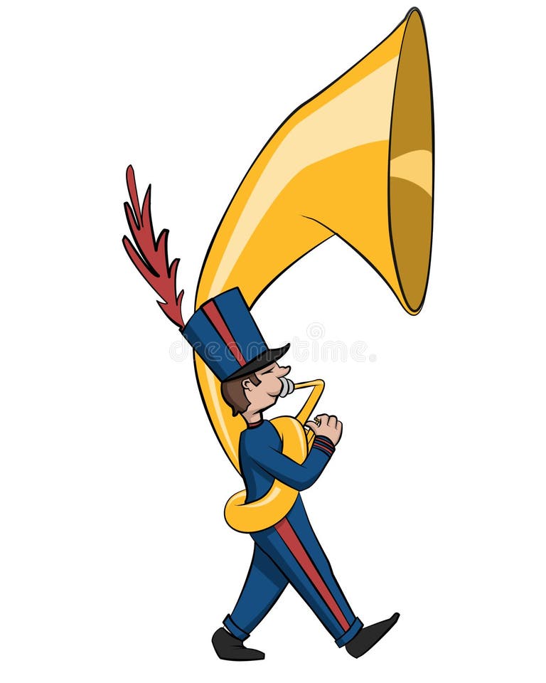Marching Band Instrument Stock Illustrations – 943 Marching Band ...