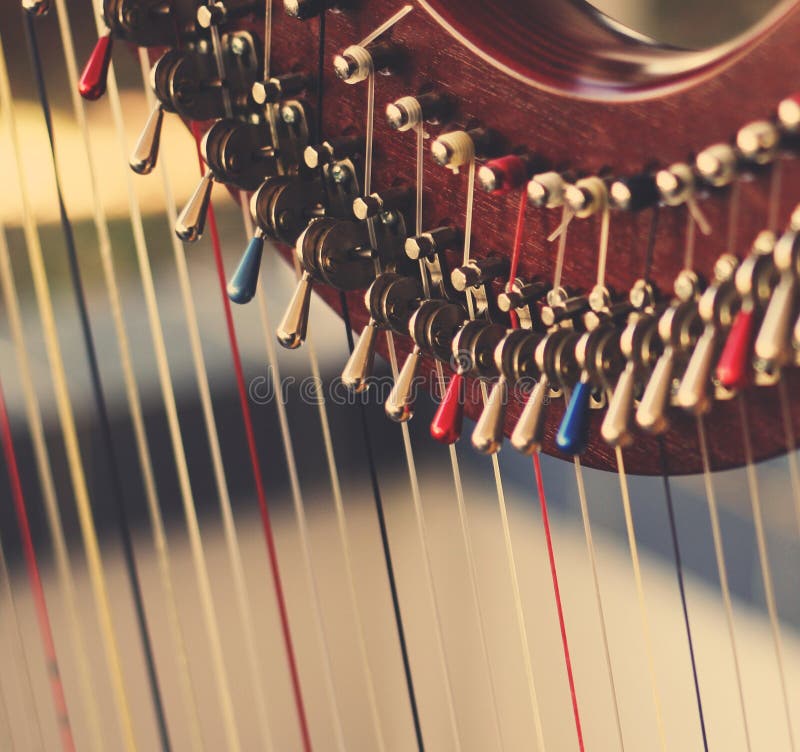 Instrument d'harpe photo stock. Image du rétro, filtre - 50027746