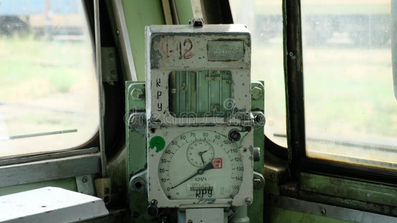 Locomotive control panel stock footage. Video of locomotive - 250672288