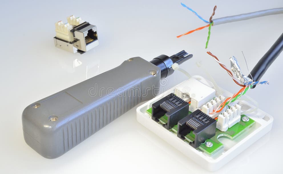 Instrument for Installation Computer Network Stock Photo - Image of ...